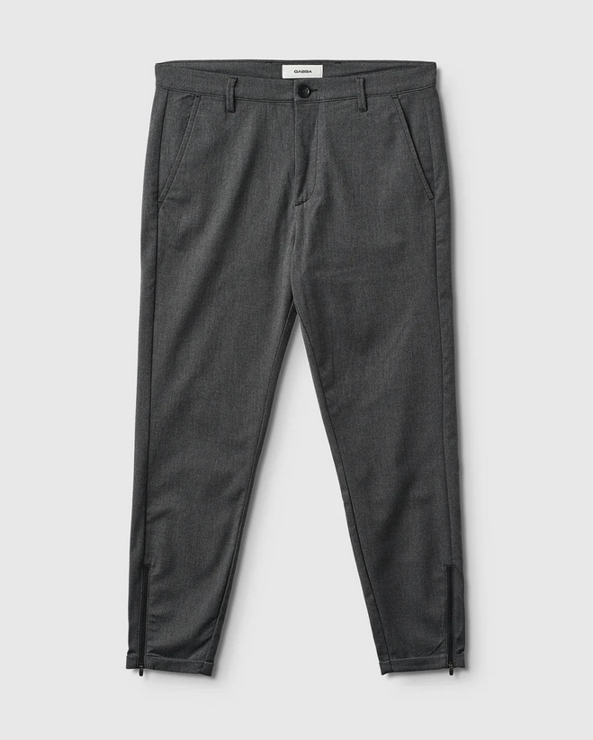 GABBA | Pisa Domo Pants Regular | 9900 Dark Grey – Yeans Halle Online Shop